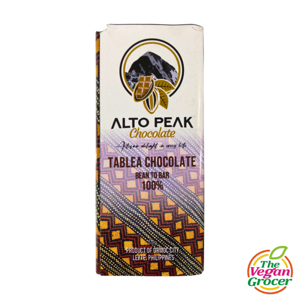 Alto Peak 100% Tablea Chocolate Bar 50g (no sugar added) | Shopee ...