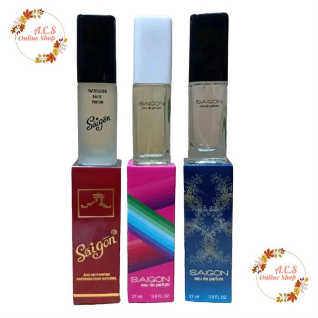 Saigon Eau De Perfume 27ml [ Red, Pink, Blue ] | Shopee Philippines