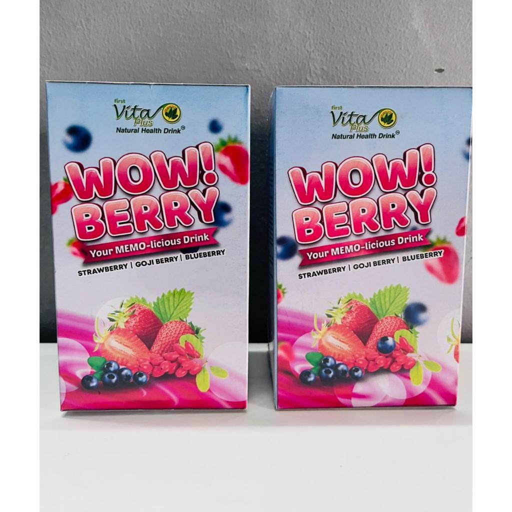 VITA PLUS WOW! BERRY YOUR MEMO-LICIOUS DRINK 20 SACHETS(Strawberry,Goji ...