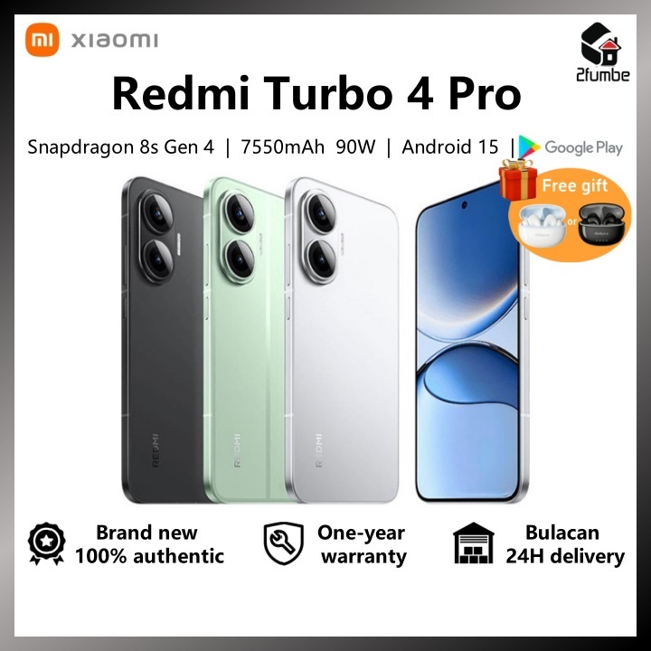【Brand new In stock】Xiaomi Redmi Turbo 4 Pro 5G - Snapdragon 8s Gen 4 - 7550mAh 90W - 24H ...