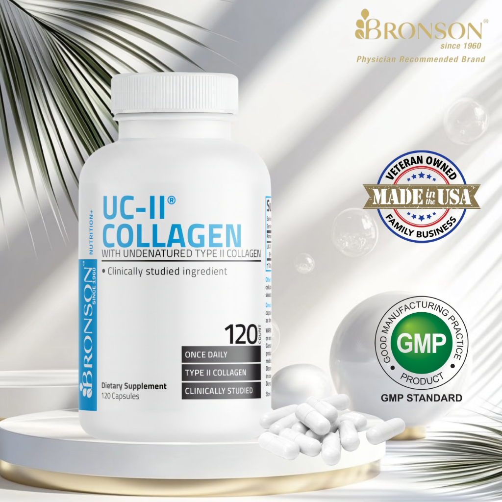 Bronson UC-II collagen capsules deeply nourish joints and protect bone ...