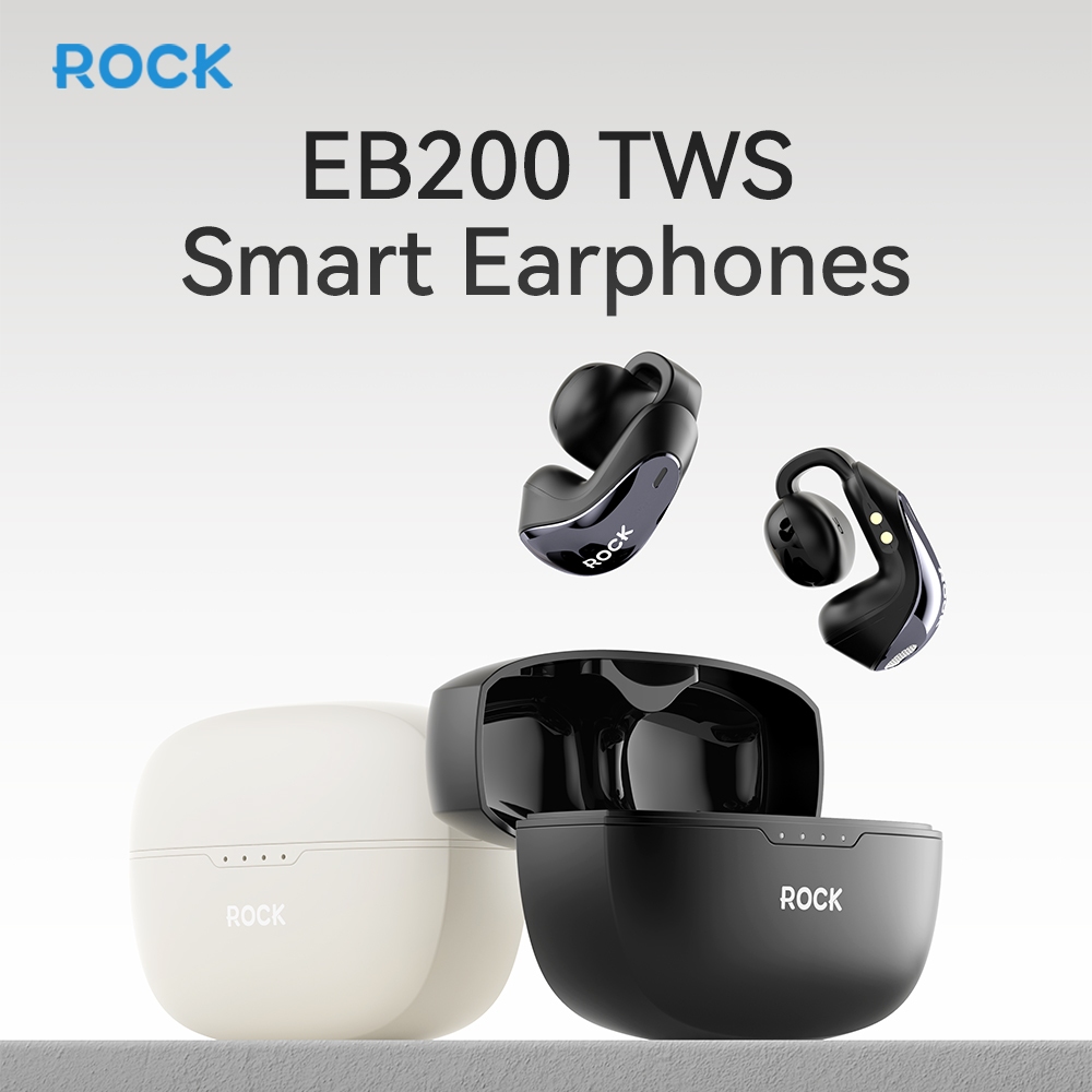 Rock Space EB200 TWS Smart Earphones Bluetooth V5.4 Wireless Earbuds ...