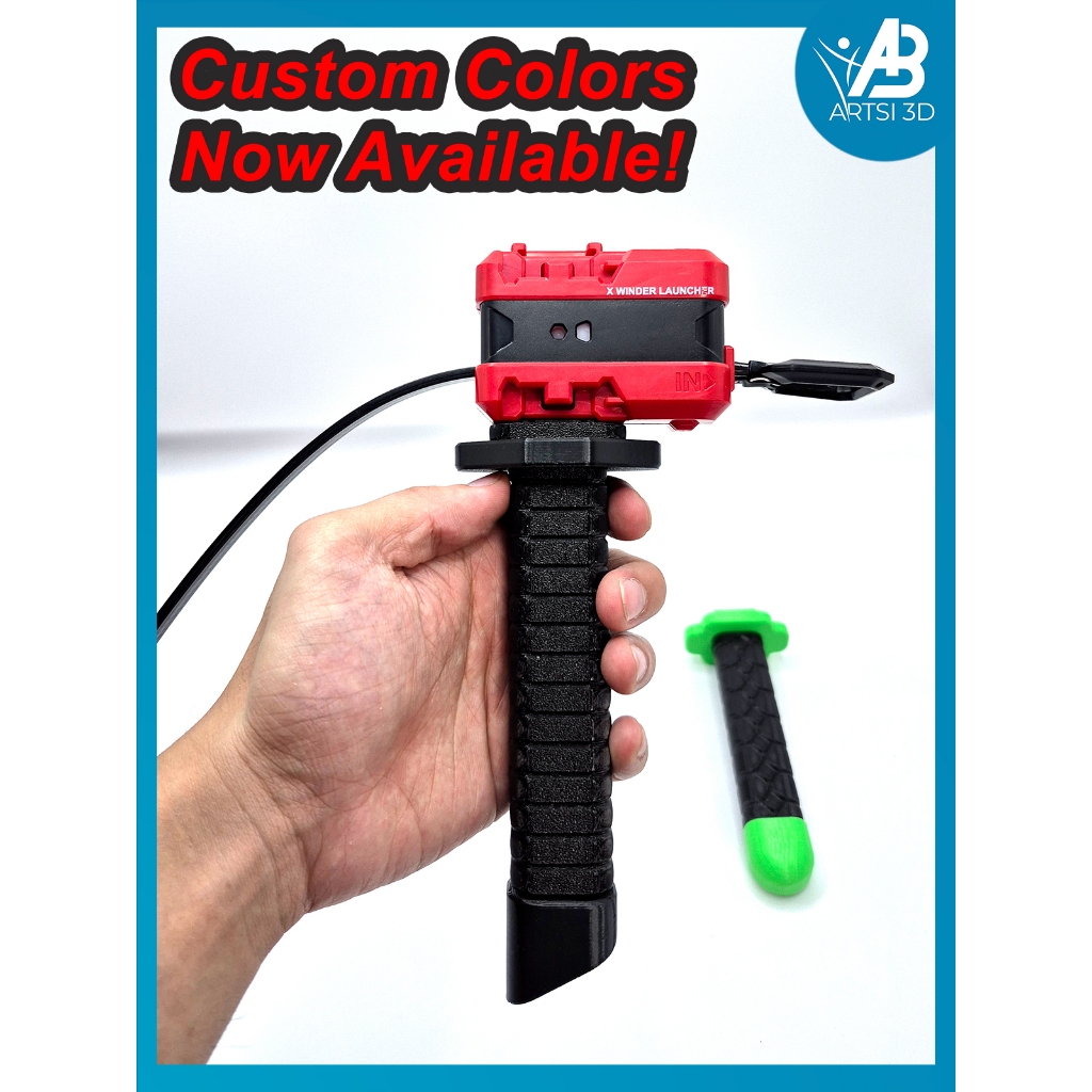 Beyblade Grip Katana Samurai Sword Ninja Grip Handle Custom 3D Print ...