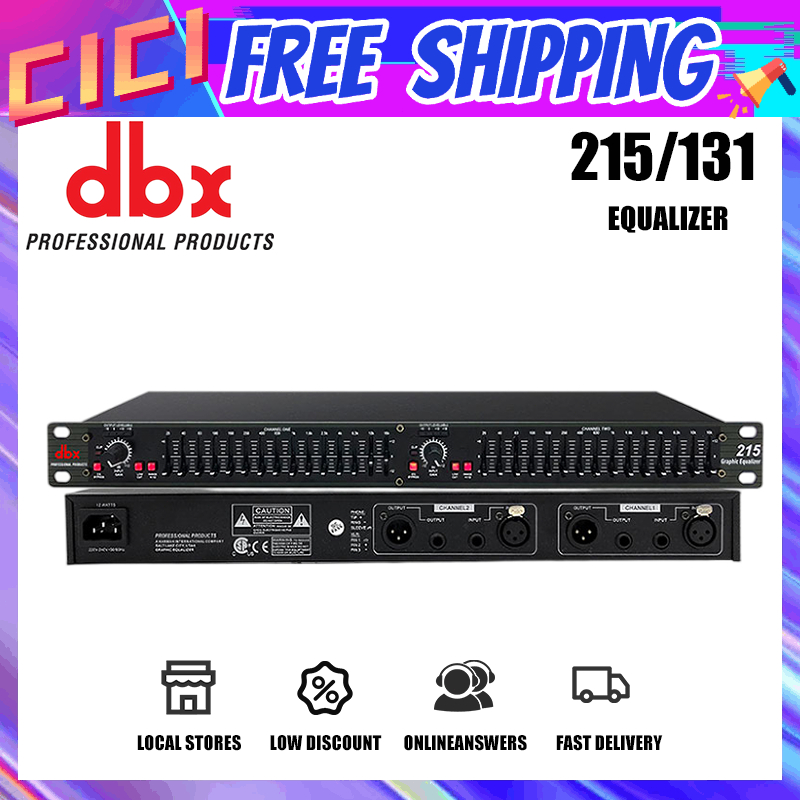 DBX EQX-215 equalizer 1 layer 31 segment pagsasaayos pagsasaayos pakinabang DSP mid-high ...