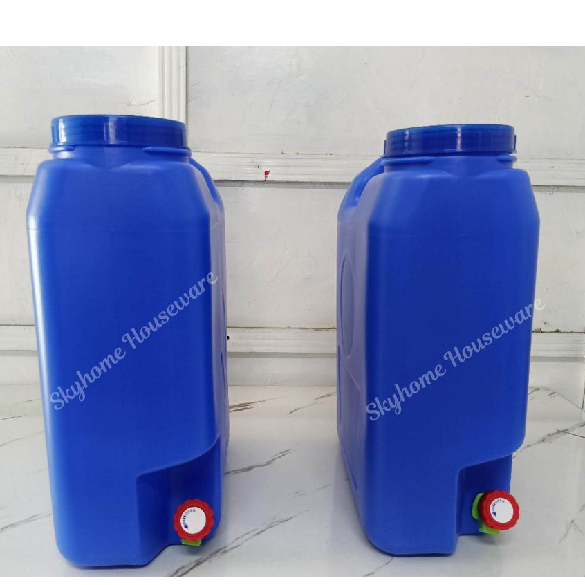 5 Gallon Mineral Water Container Slim Jug with Faucet (Random Color ...