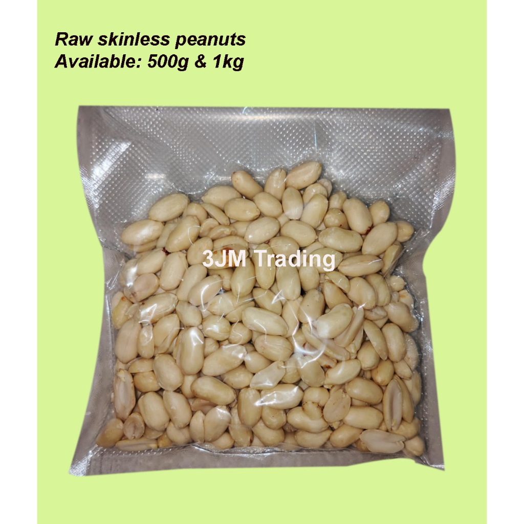 Raw skinless peanut big 500g/1kg | Shopee Philippines