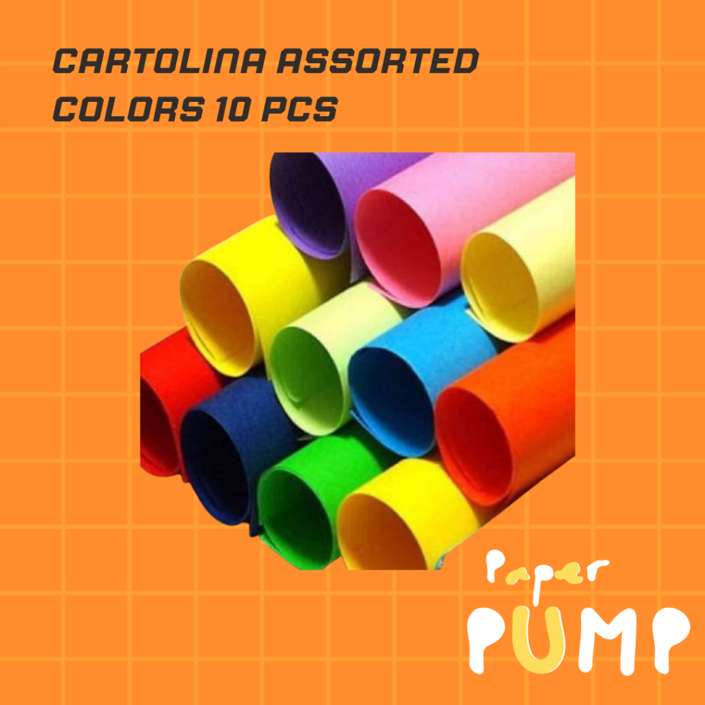 Paper Pump Cartolina Assorted Colors 10pcs | Shopee Philippines