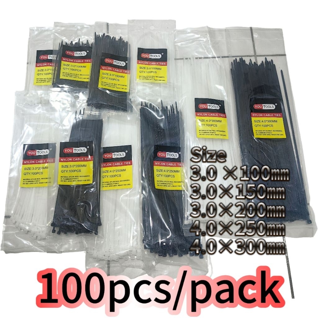 COD/ Multipurpose Nylon Cable Tie Self Locking Zip Ties Cable Strap ...