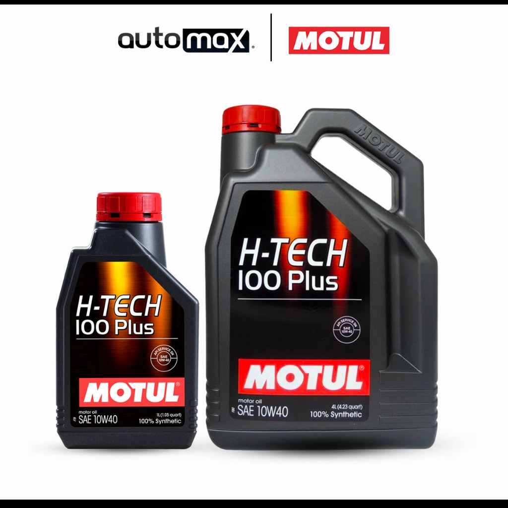 MOTUL H-Tech 100 Plus 10W40 100% Fully Synthetic Engine Oil Gasoline ...