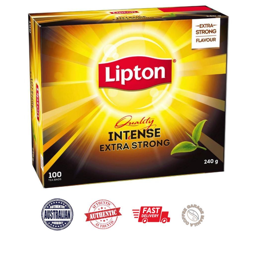 Lipton Intense Extra Strong Black Tea Bags (100 Tea Bags) | Shopee ...