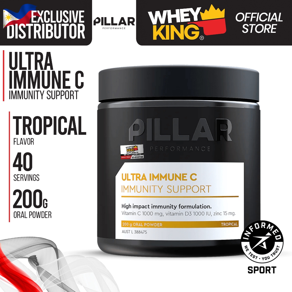 PILLAR Performance Ultra IMMUNE C Immunity Support Vitamin C, Vitamin D3 and Zinc | Shopee ...
