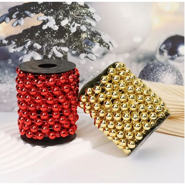 5M Christmas Bead Chain Garland Holiday Tree Decoration for Xmas Tree ...