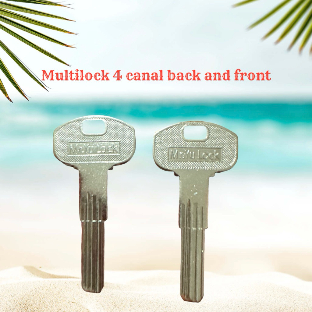 Multilock key with 4 canal front and back | Shopee Philippines