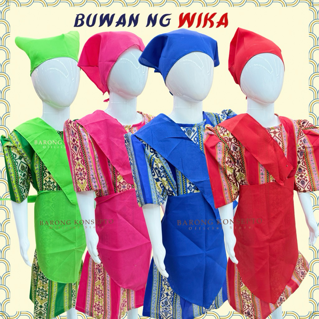 Filipiniana MC BALINTAWAK ETHNIC - Buwan Ng Wika Costume | Shopee ...