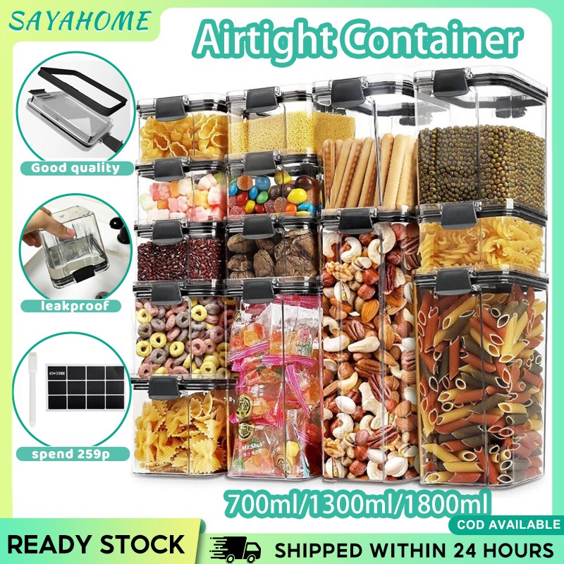 SayaHome Food Airtight Container Storage Box Cansiter Food Fresh ...