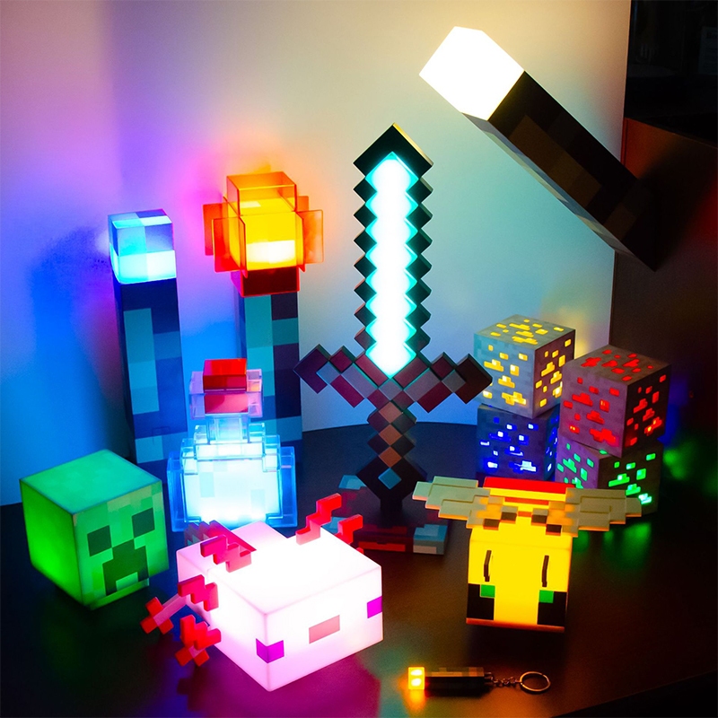 Minecraft Torch Light Minecraft Game Light Flashlight Lamp Bedroom ...