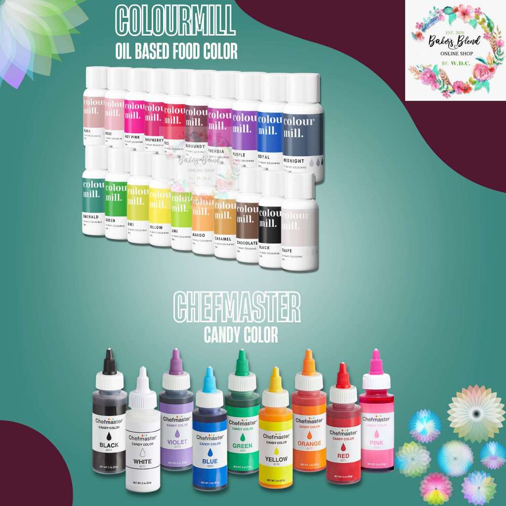 Chefmaster Candy Colors | Colour Mill (Oil Based Food Color) | Shopee ...