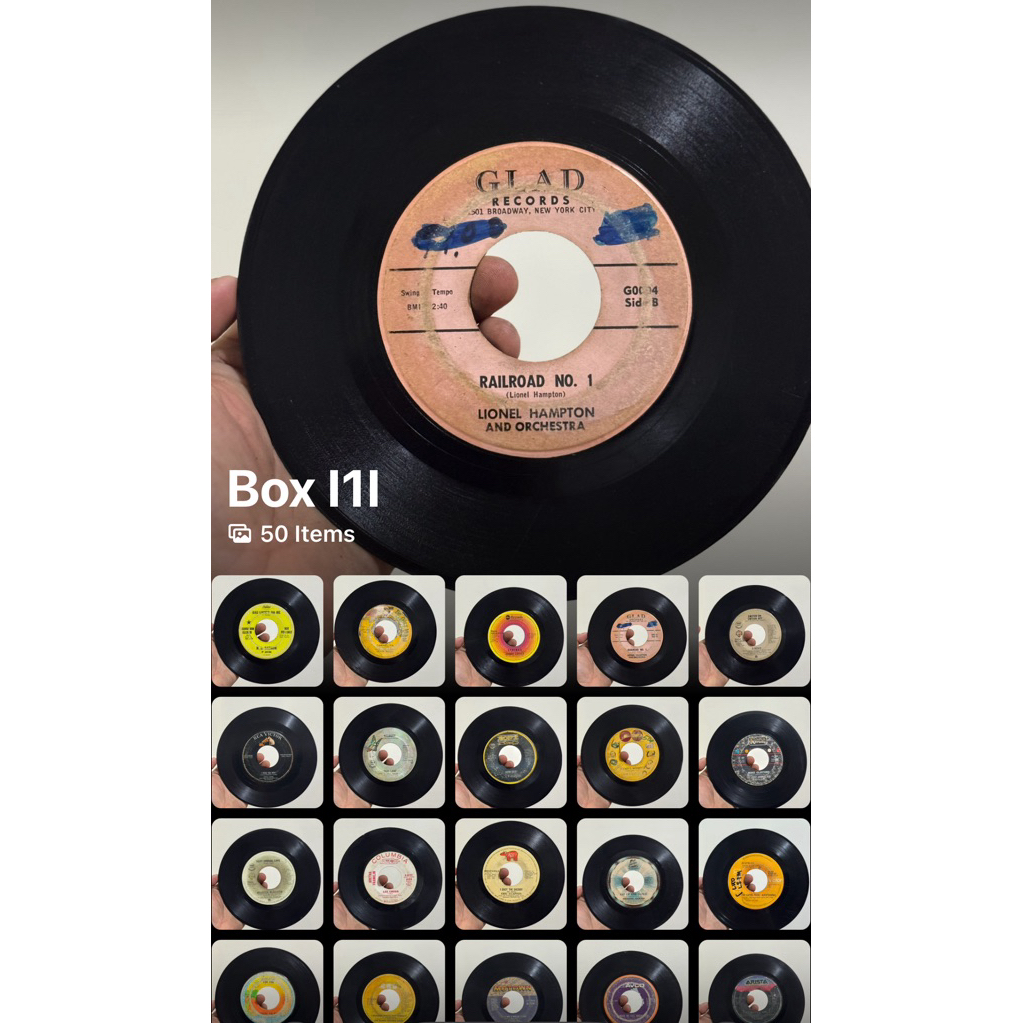 45rpm Vinyl Records Box I1I Various Artists | Shopee Philippines