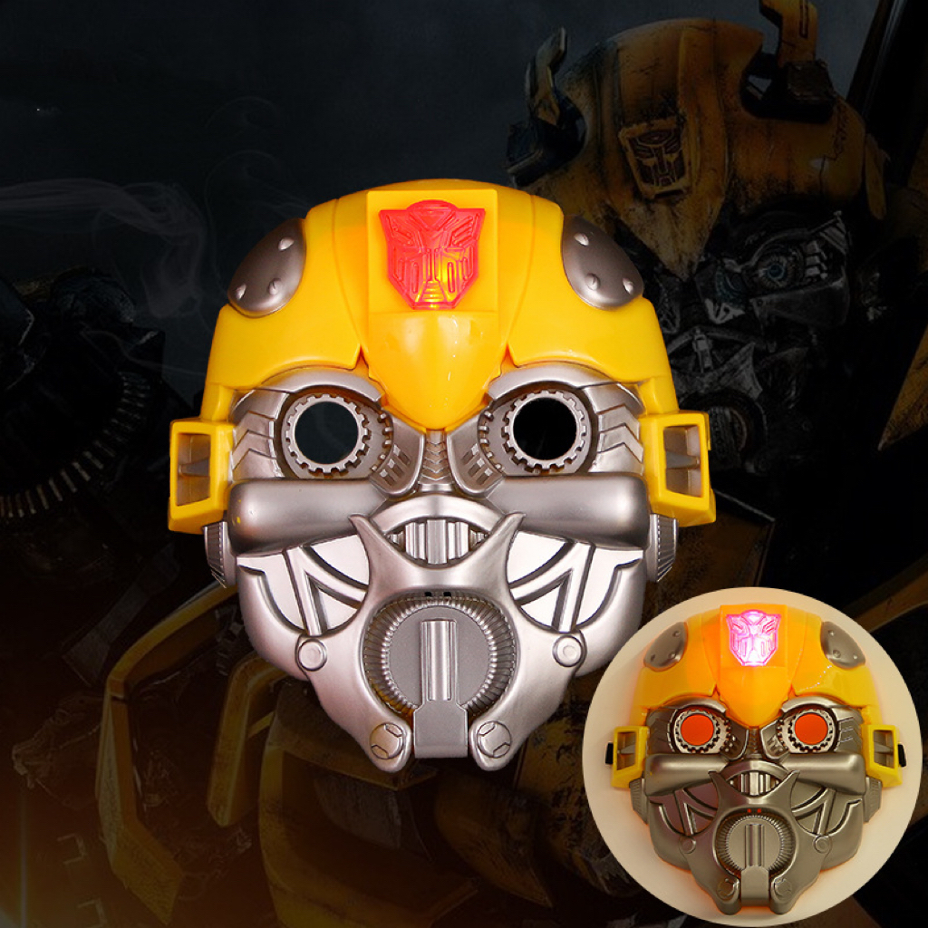 Bumble-Bee Optimus-Prime Toy Mask with Lights Free Size Kids' Dress-Up ...