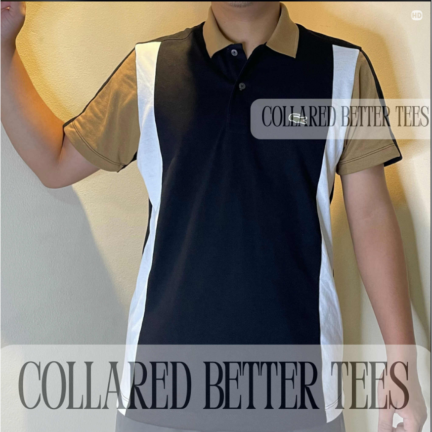 Men's Two-Tone Collared Polo Shirt comfy and stylish | Shopee Philippines