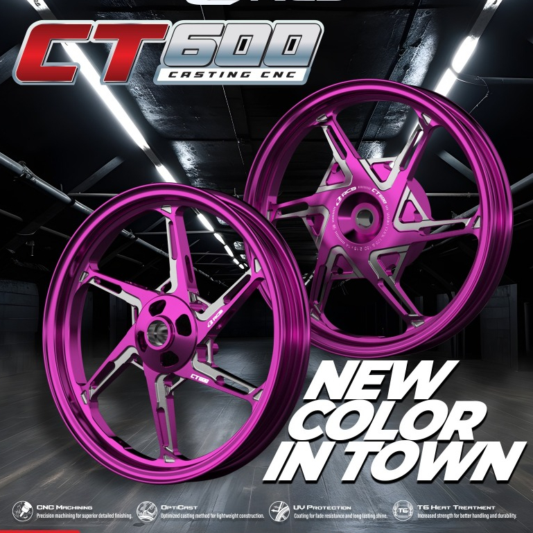 RCB CT600 CNC MAGS for HONDA CLICK 125/150 (4 HOLES) | Shopee Philippines