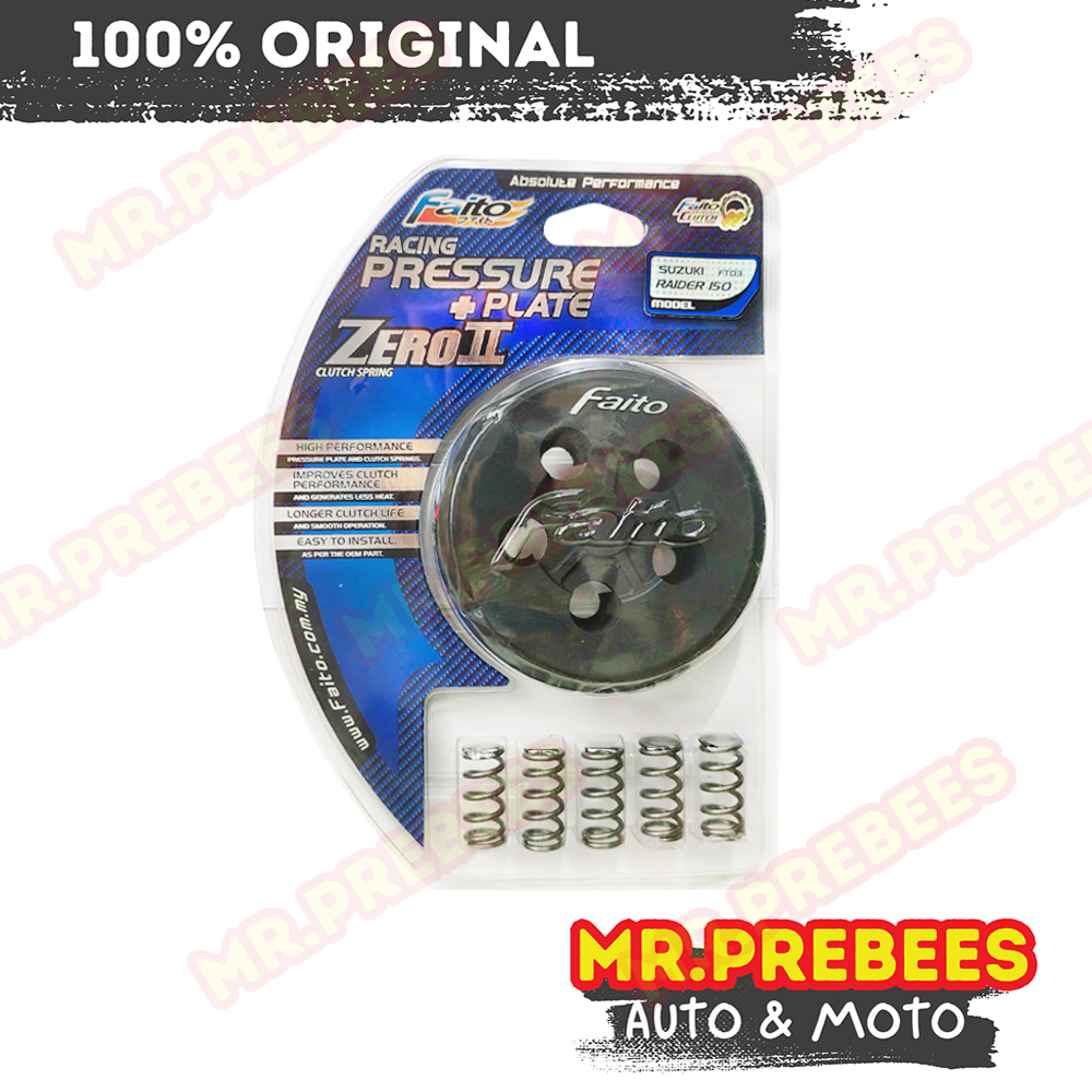 FAITO Clutch Pressure Plate + Clutch Spring ZERO II for Suzuki Raider ...