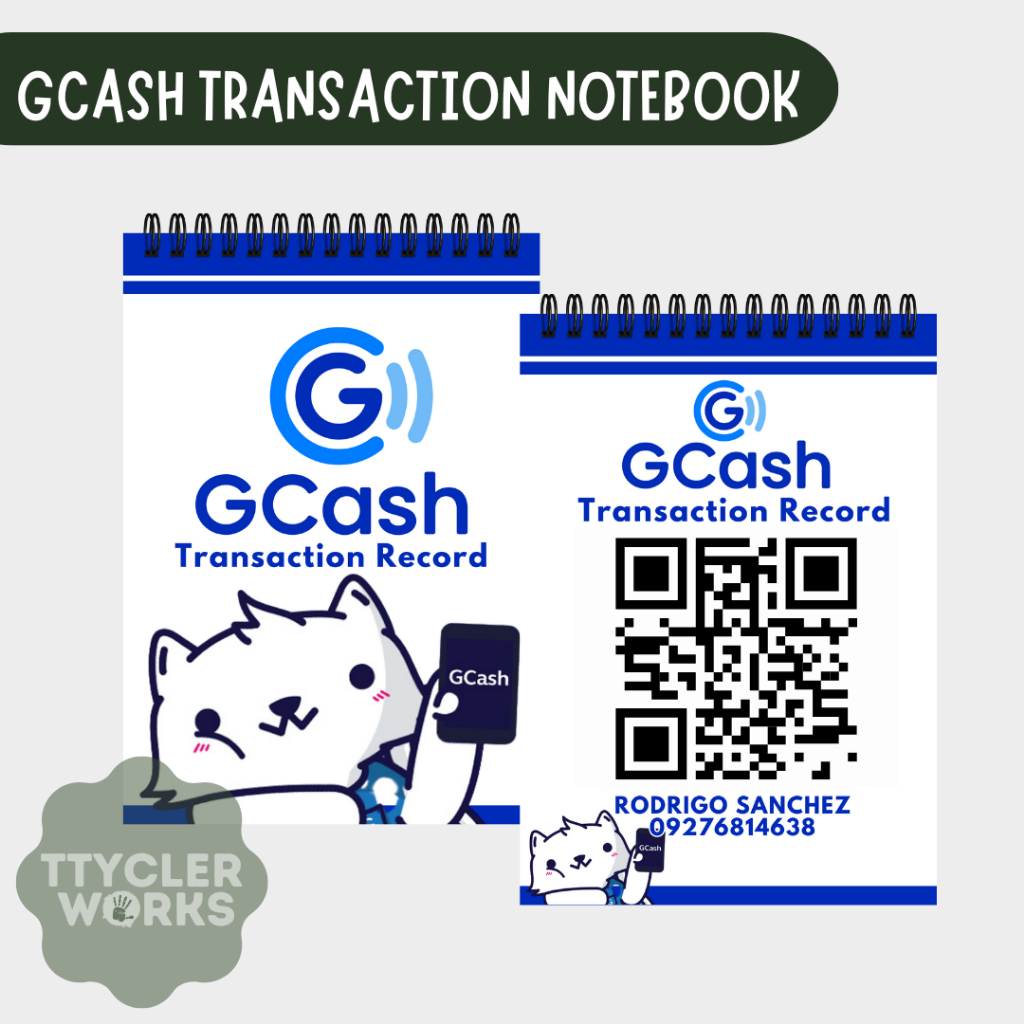 GCASH TRANSACTION RECORD NOTEBOOK | Shopee Philippines