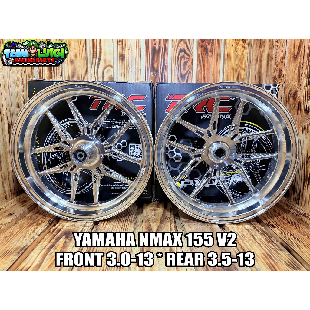 TRC XPYDER CNC MAGS 13s 10 SPOKES YAMAHA NMAX 155 V2 (100% MADE IN ...