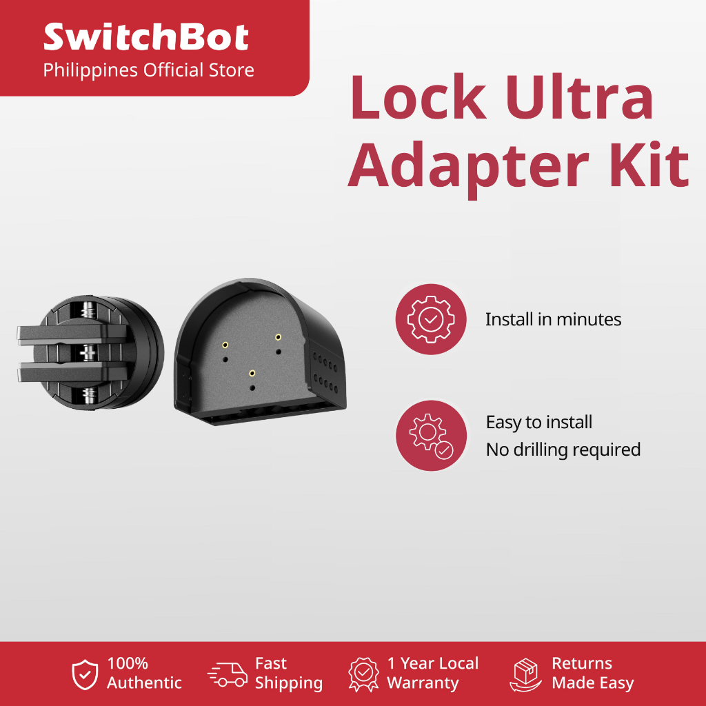 SwitchBot Lock Ultra Adapter Kit- For Thumbturn Type Locks, Smart Home ...
