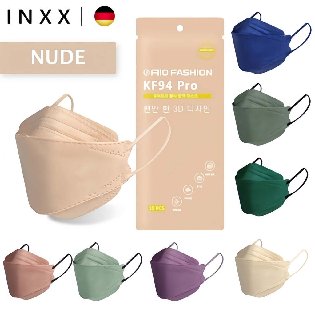 INXX 10PCS KF94 Mask Disposable 4ply Non-woven Protection Multicolor ...