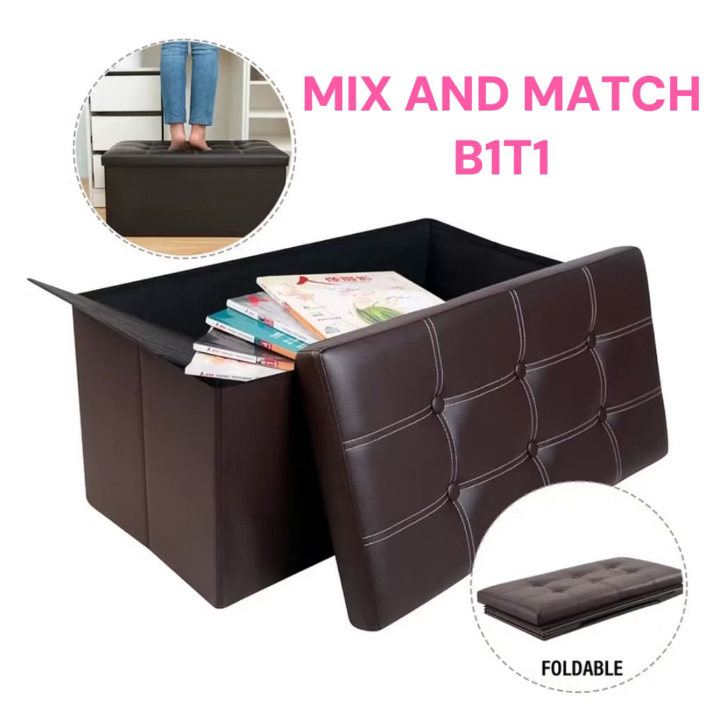 Rectangular Storage Stool Sit Sofa Folding Box Chair Buy 1 Take 1 ...