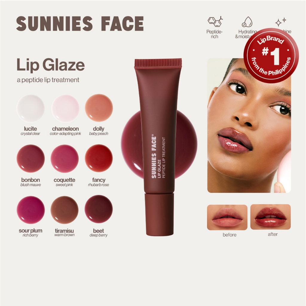 Sunnies Face Lip Glaze [Peptide Lip Treatment] | Shopee Philippines