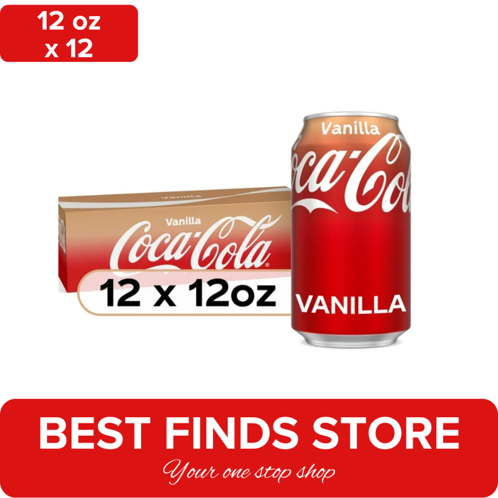 Coca Cola Vanilla in Can 355 ML - Pack of 12 | Coke Vanilla packaging ...
