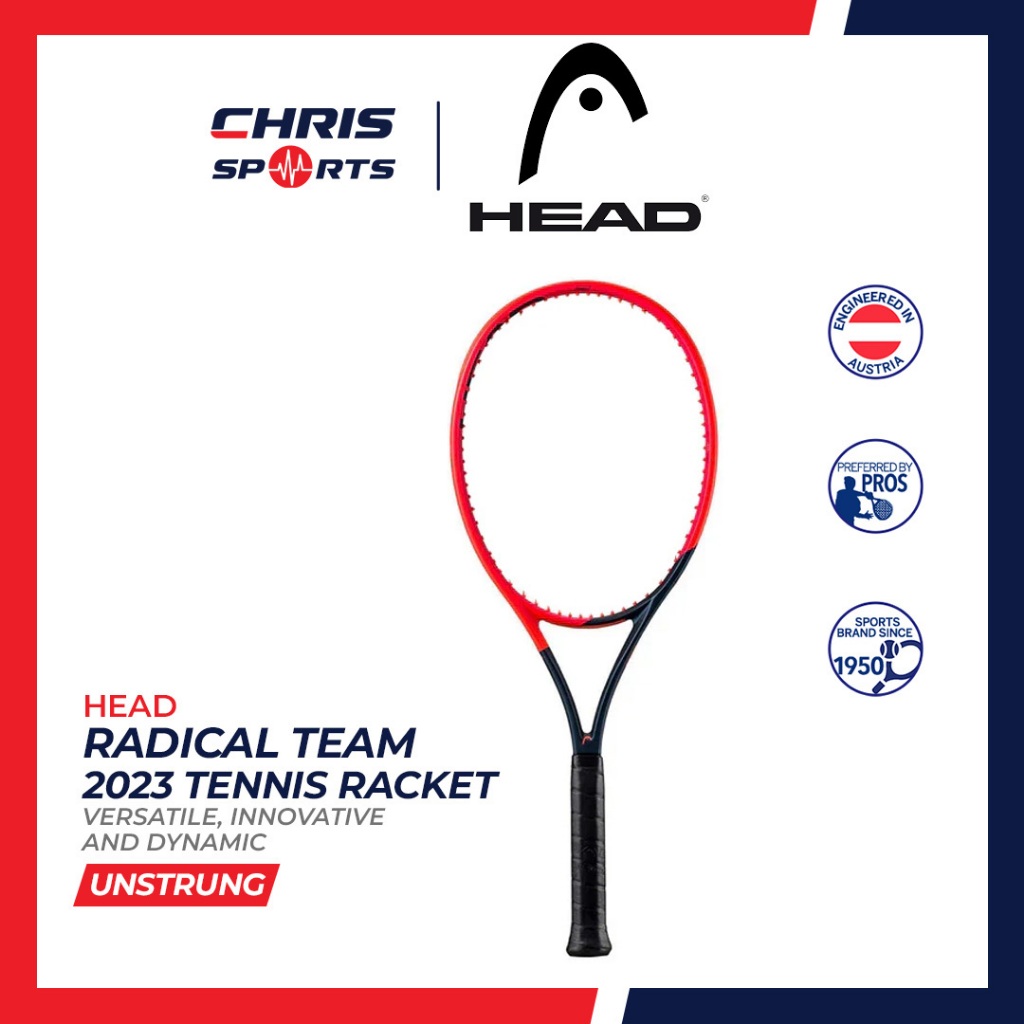 Head Radical TEAM 2023 Tennis Racket Versatile, Innovative and Dynamic ...