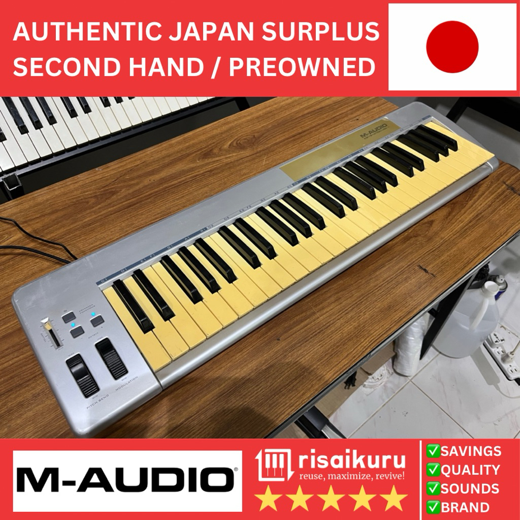 M-Audio Keystation 49es USB MIDI Keyboard Controller – Easy Integration ...