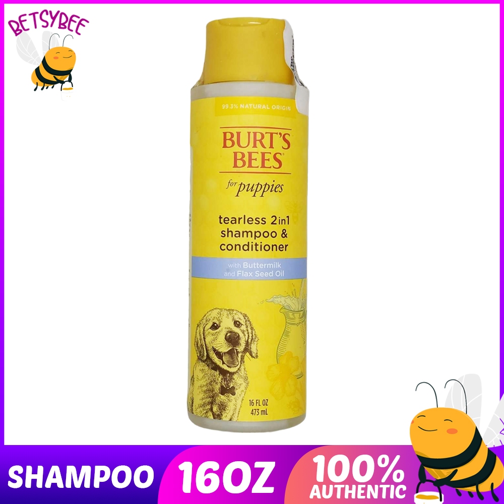 Burt’s Bees Puppies Tearless 2 in 1 Shampoo & Conditioner 99.7% Natural ...