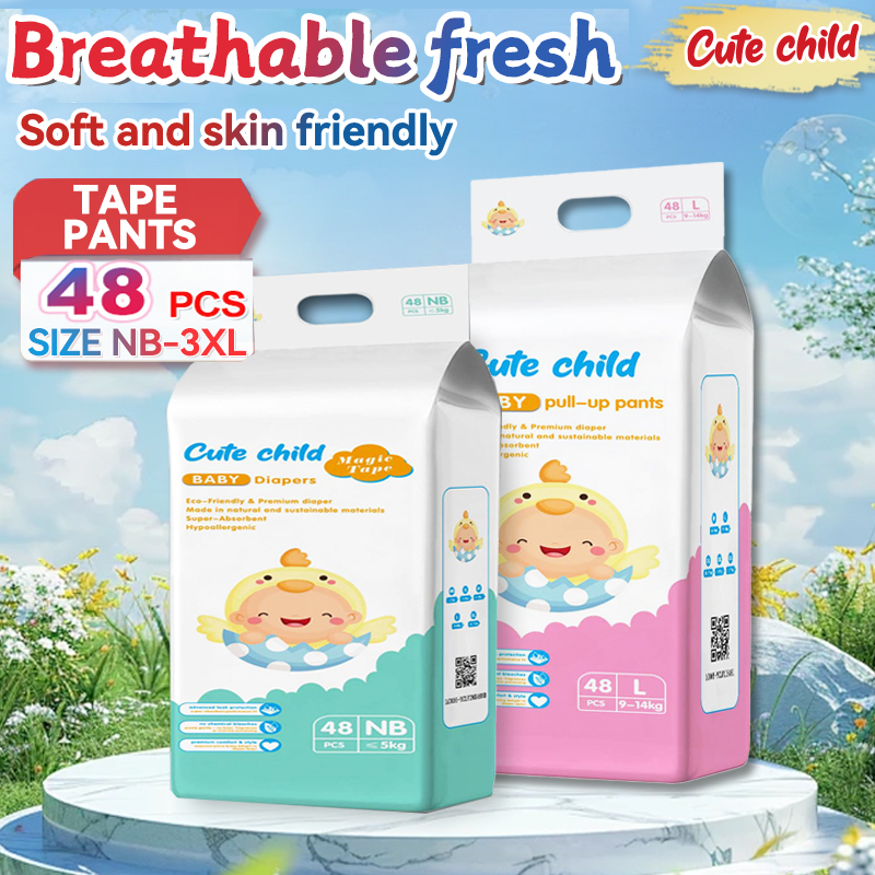 Cute Child Baby Tape Diaper Or Pull up Baby Diaper NB-XXXL Size ...