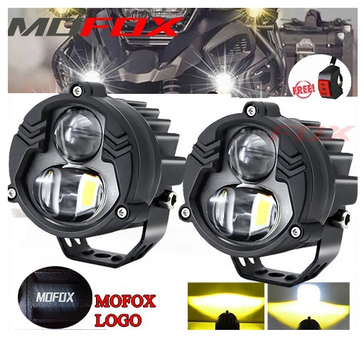 MOFOX N2 Laser Gun MDL Mini Driving Light Motorcycle LED Spotlight 60W ...