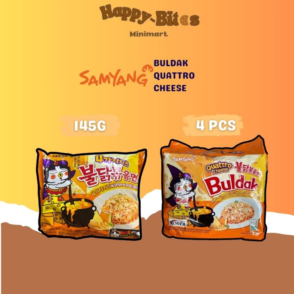 SAMYANG BULDAK QUATTRO CHEESE 130g (PIECE/PACK) | Shopee Philippines