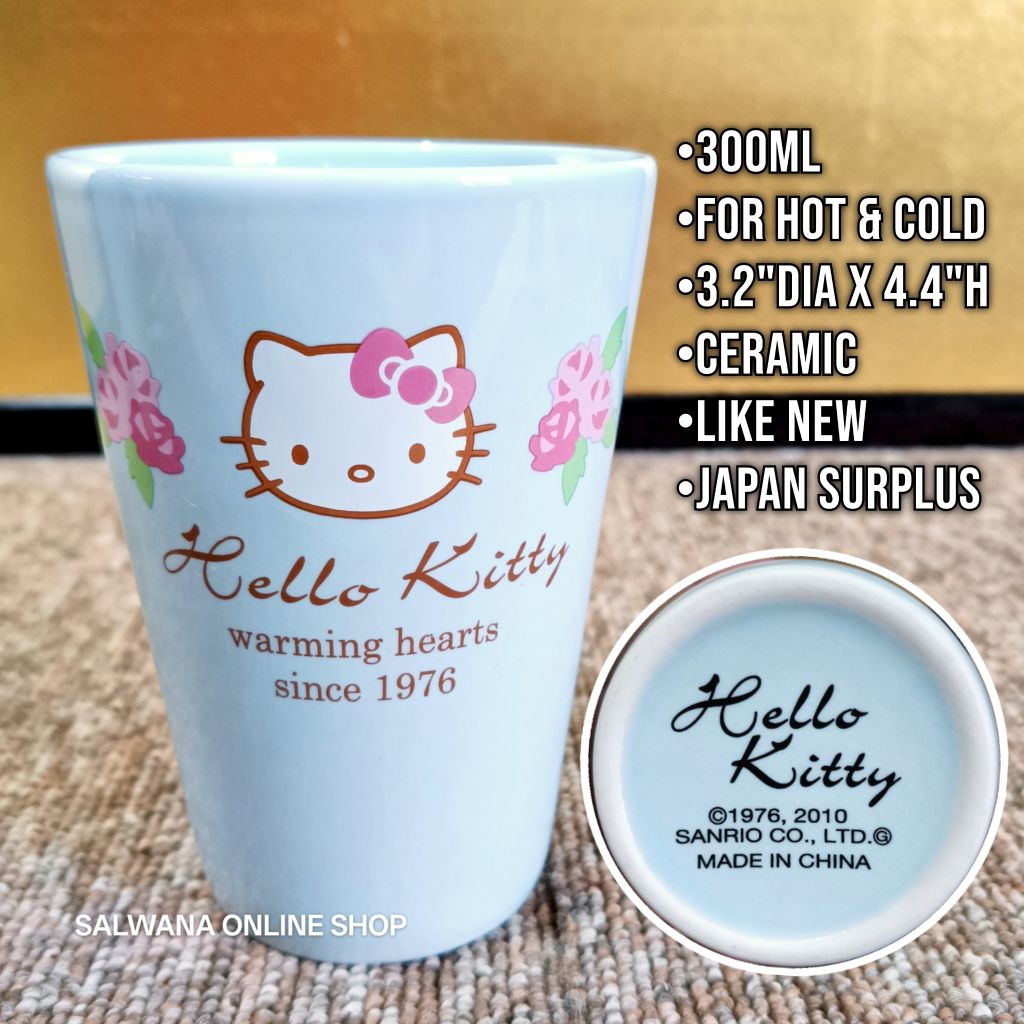 SANRIO HELLO KITTY CERAMIC TUMBLER / CUP 300ML • JAPAN SURPLUS | Shopee Philippines