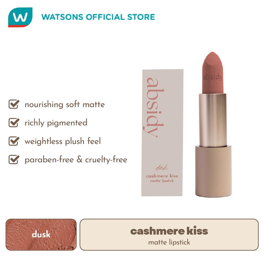 ABSIDY Cashmere Kiss Matte Lipstick "Dusk" 3.2 g | Shopee Philippines