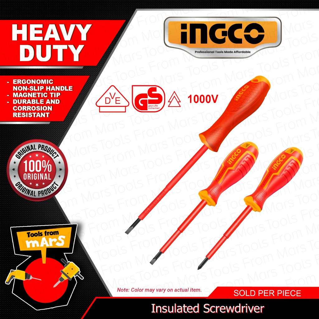 INGCO Insulated Screwdriver Electrician Safety Screw Driver PHILIP ...