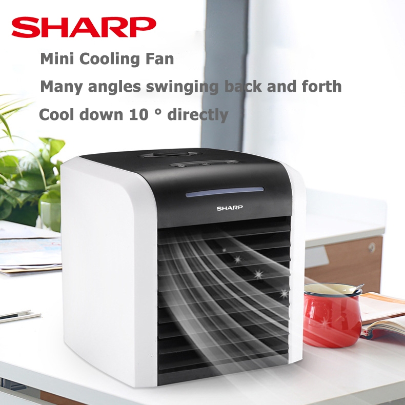 Sharp Portable Air Cooler Fan Aircon Fan Mist Cooling Fan Humidifier ...