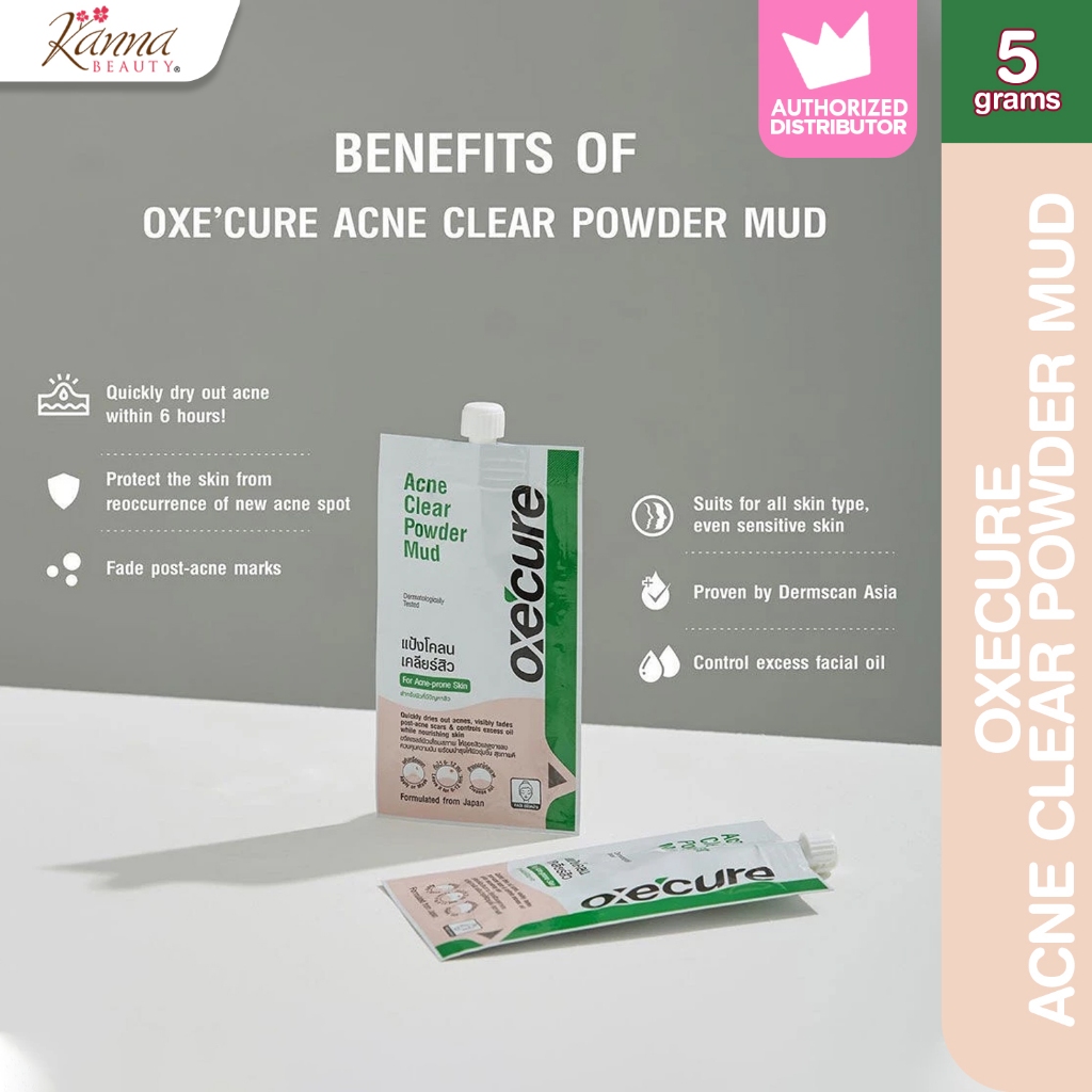 Oxecure Acne Clear Powder Mud (5g Sachet) Or Oil Control Moisturizer ...