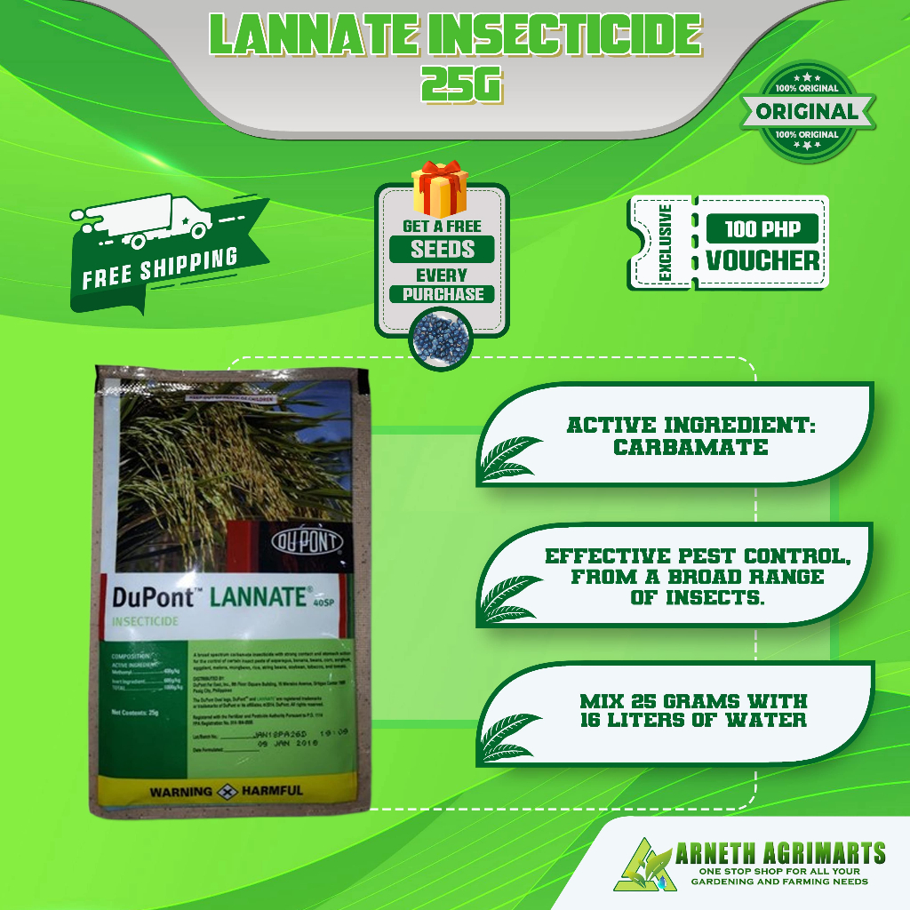 ARNETH LANNATE INSECTICIDE 25g | Shopee Philippines