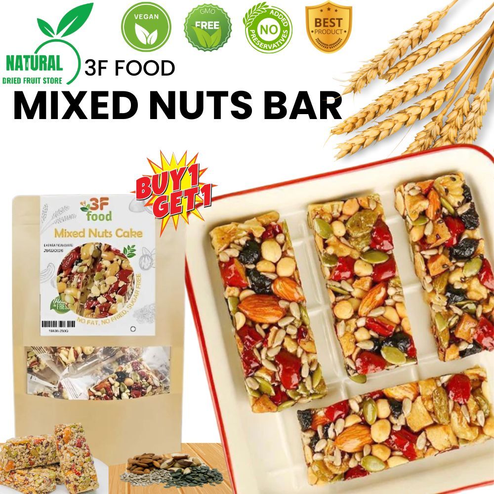 Sugar-Free Mixed Nuts Bar – Healthy Snack, Crispy Cereal Cake for Diet ...