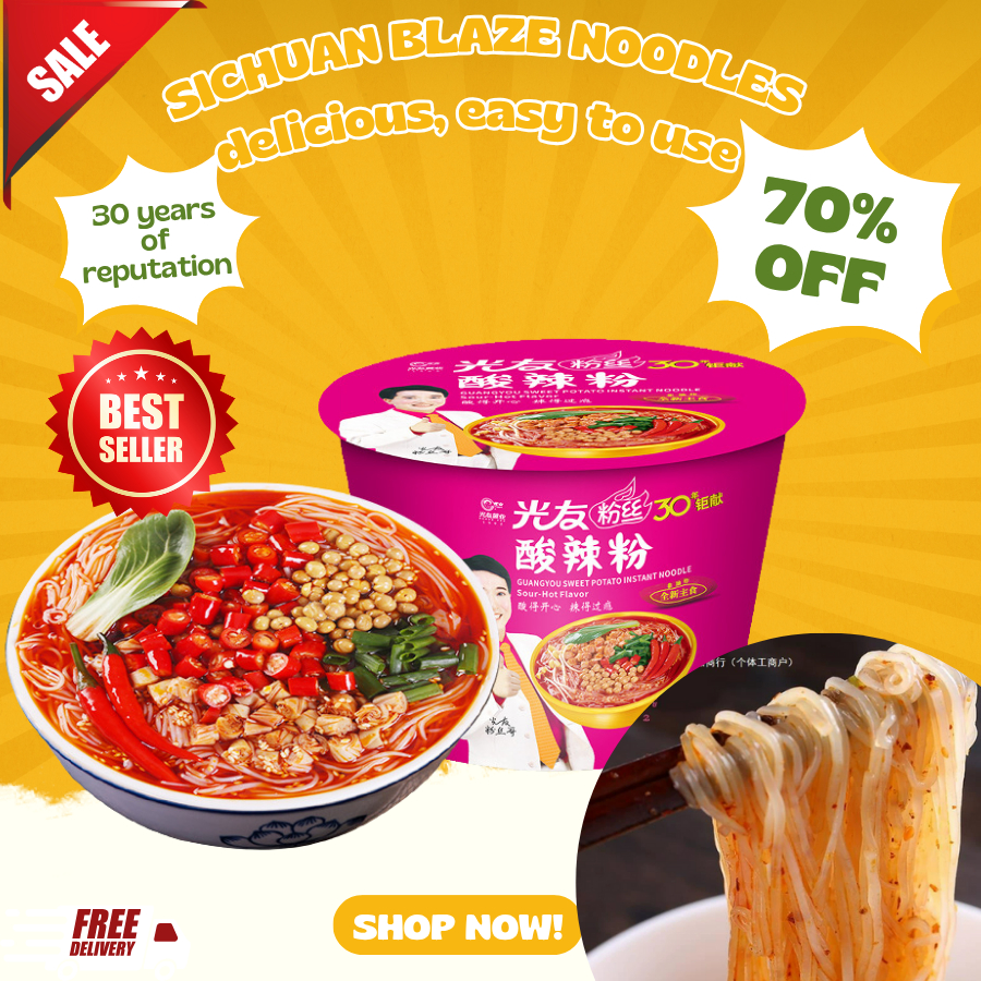 Instant spicy and sour noodles, instant rice noodles, instant noodles ...