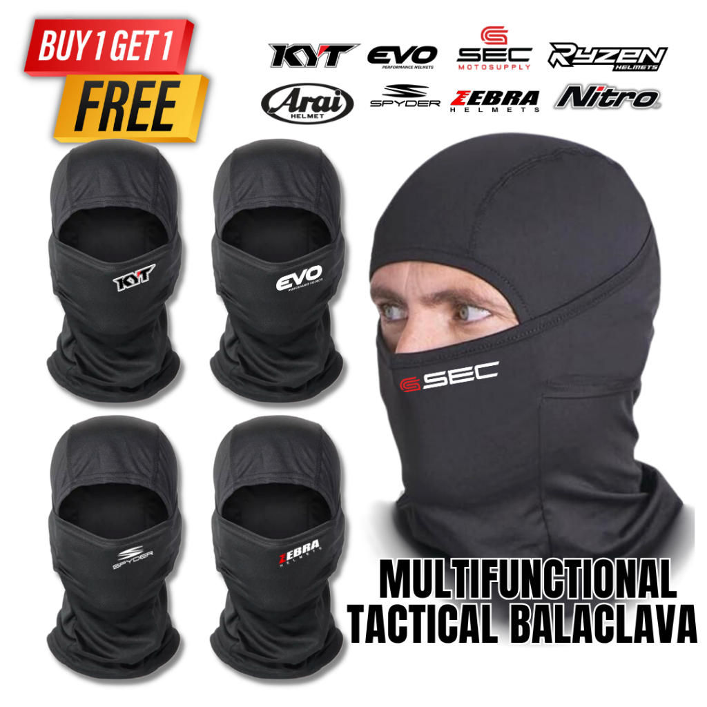SEC - Buy 1 Take 1 Tactical Balaclava Unisex for Motorcycle & Outdoor ...