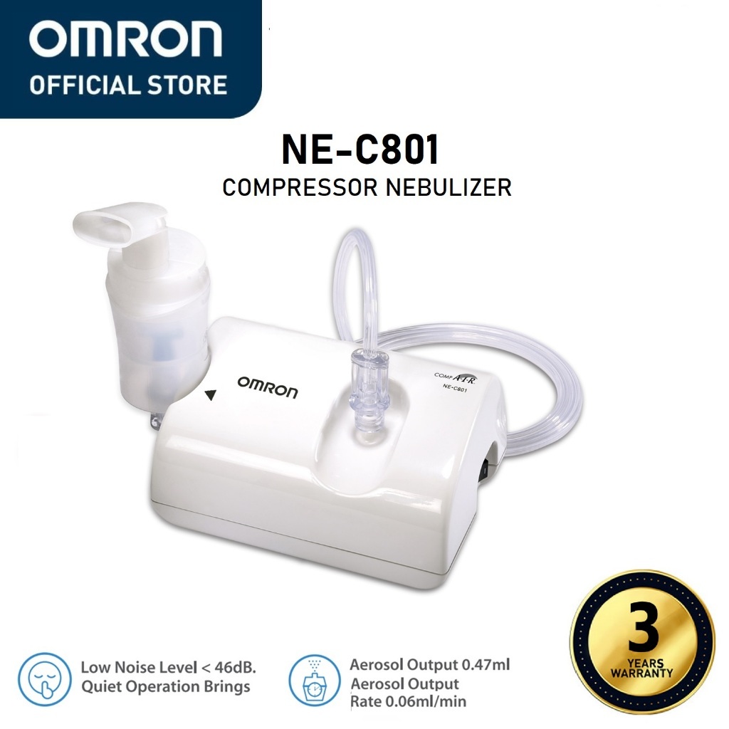 Omron NE-C801 Compressor Nebulizer Machine for Asthma with Complete Set ...