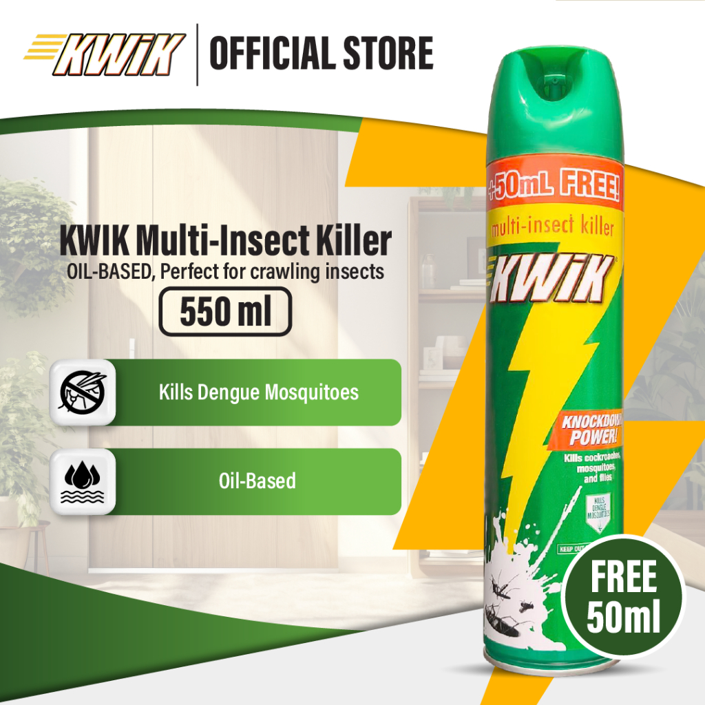 KWiK Multi-Insect Killer (Oil-Based) 550mL | Shopee Philippines